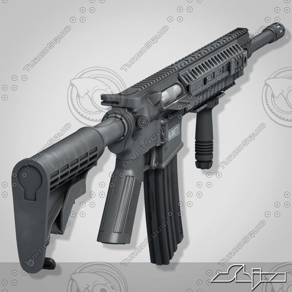 3d barrett rec7 rifle