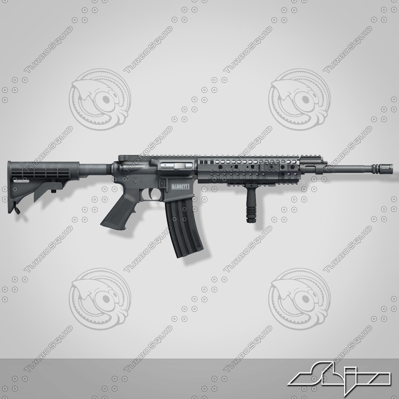 3d barrett rec7 rifle