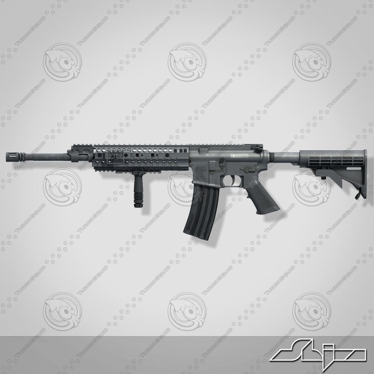 3d barrett rec7 rifle