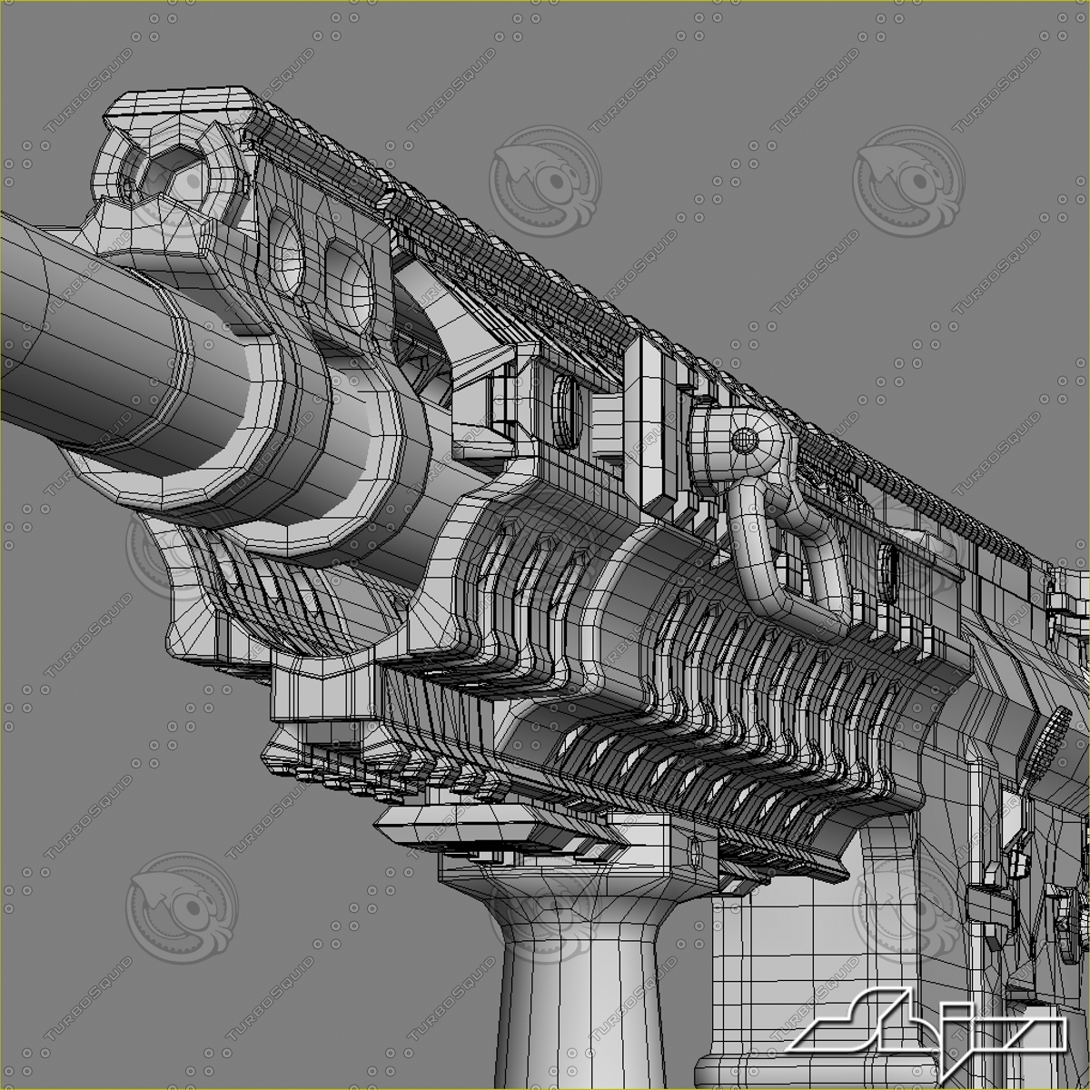 3d barrett rec7 rifle