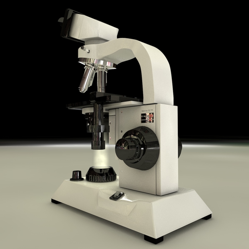 microscope 3d model
