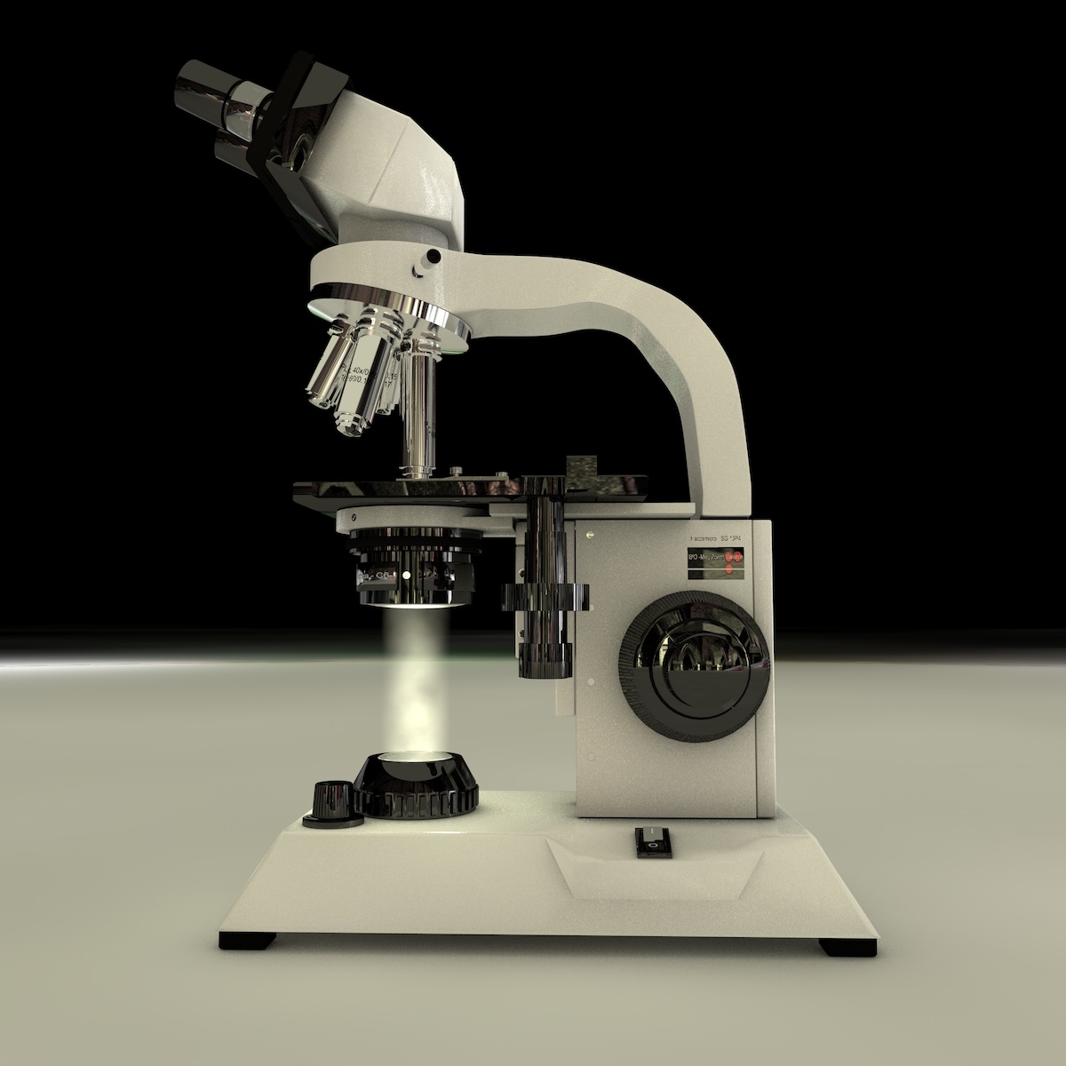 microscope 3d model