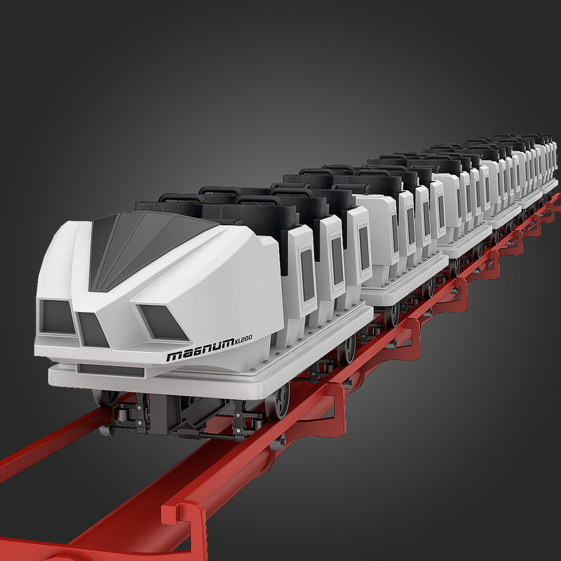 roller coaster train 3d model