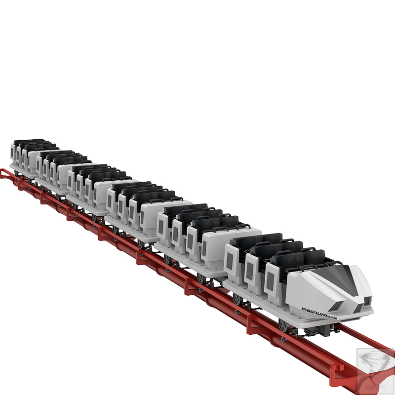 roller coaster train 3d model