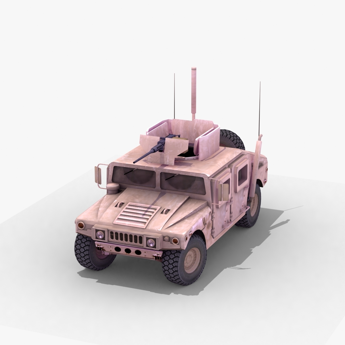 3d m1114 hmmwv model