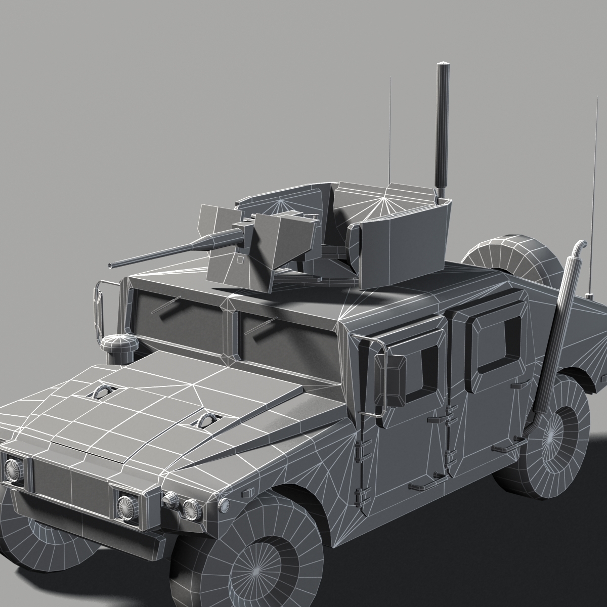 3d m1114 hmmwv model