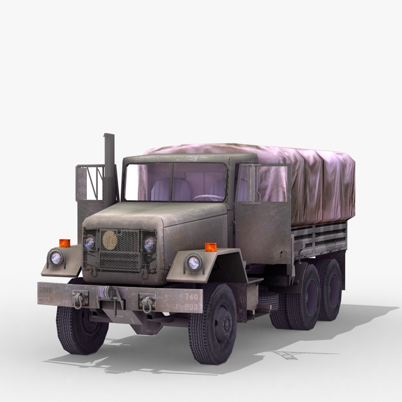 3d model m35 5 army truck