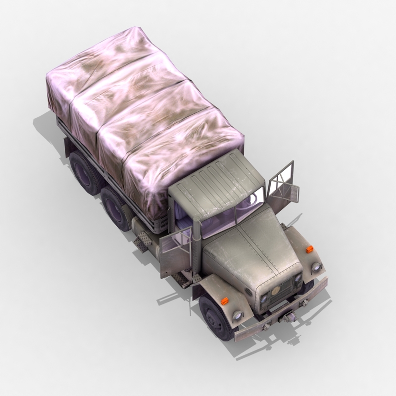 3d model m35 5 army truck
