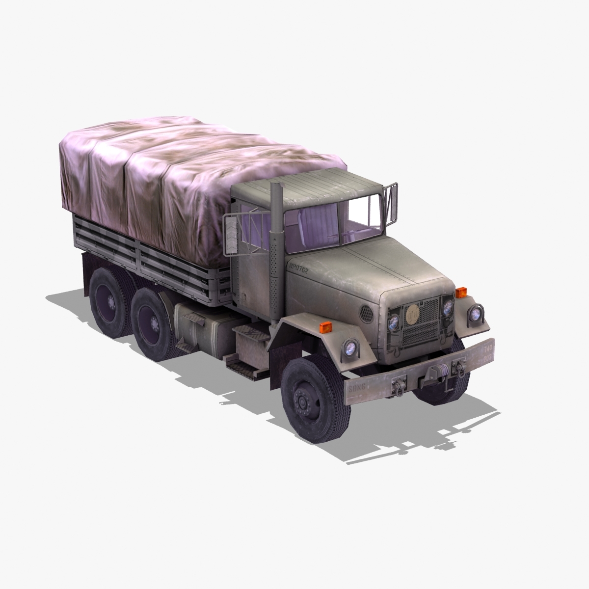 3d model m35 5 army truck