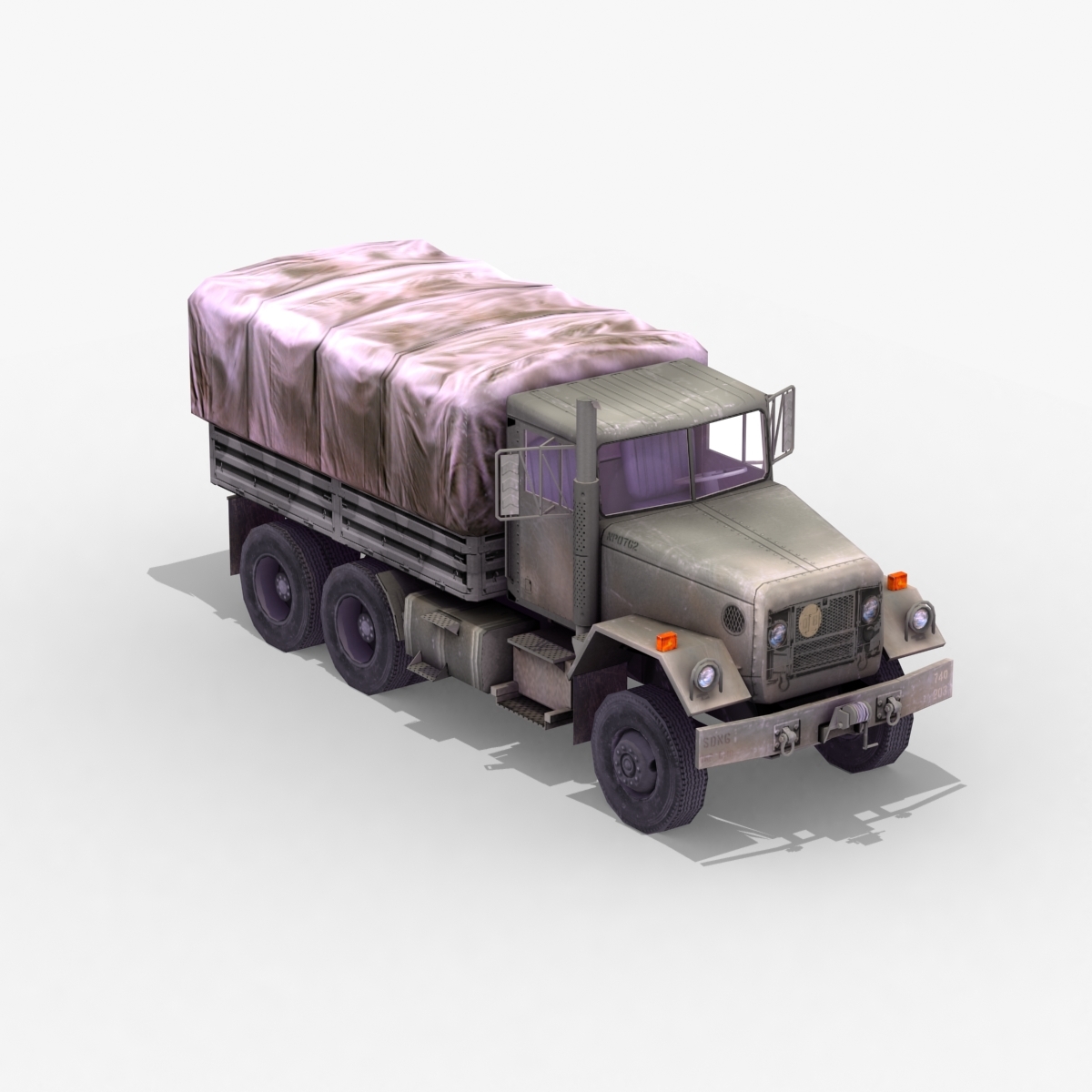 3d model m35 5 army truck