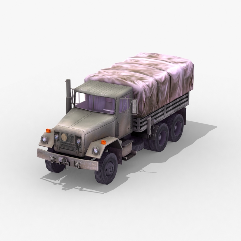 3d model m35 5 army truck