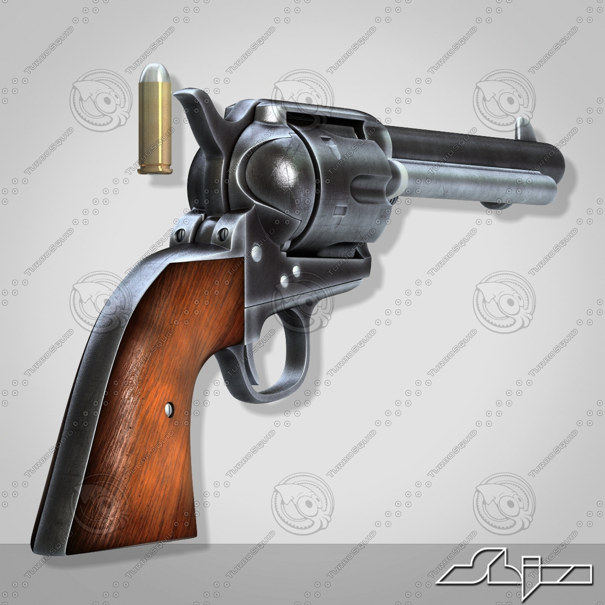 colt handgun peacemaker 2 3d model