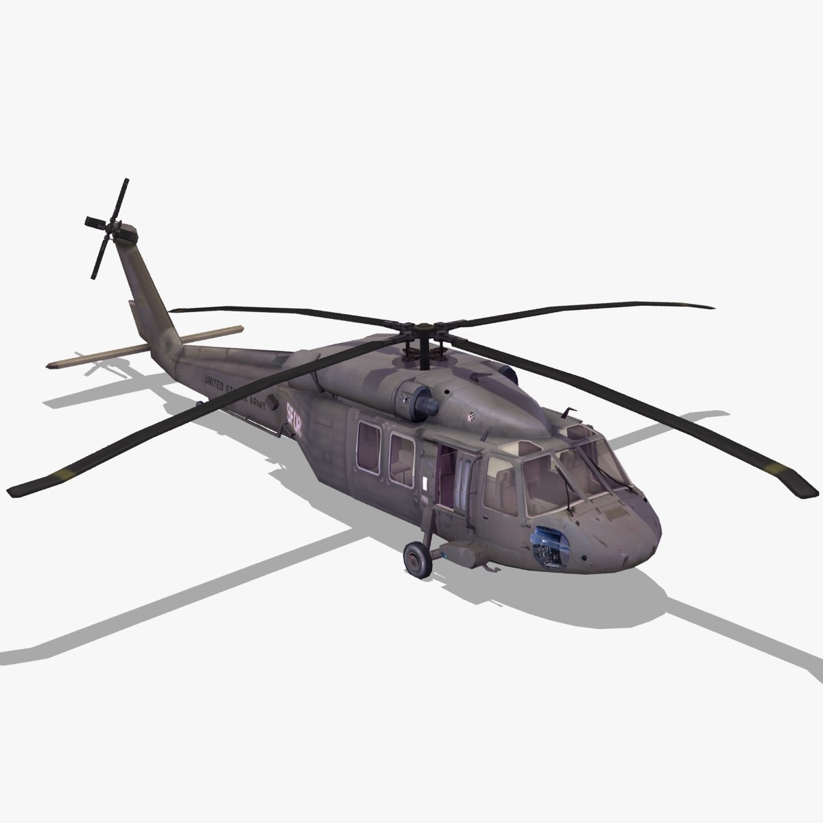 uh60 blackhawk helicopter black hawk 3d max