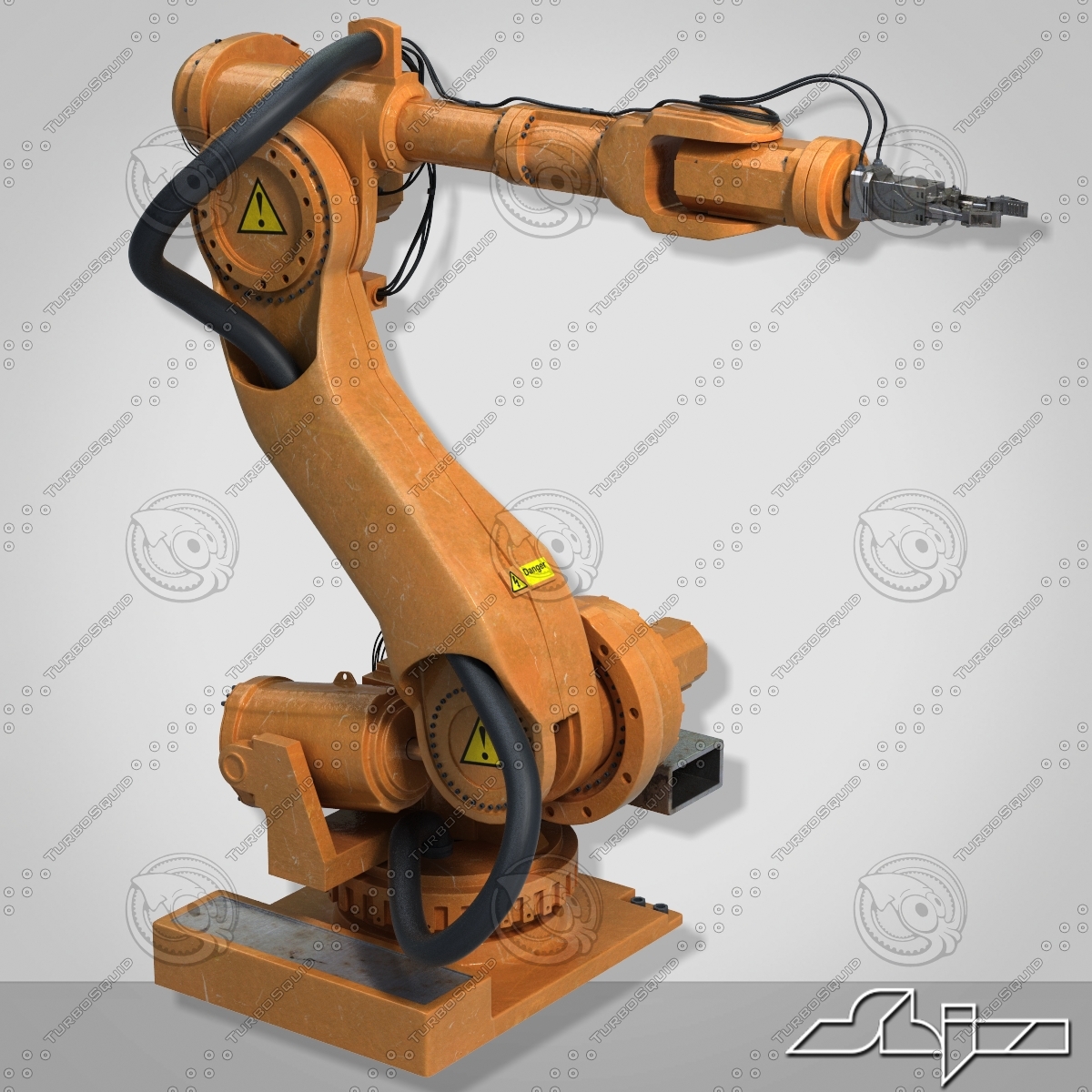 3d industrial robot arm 1 model