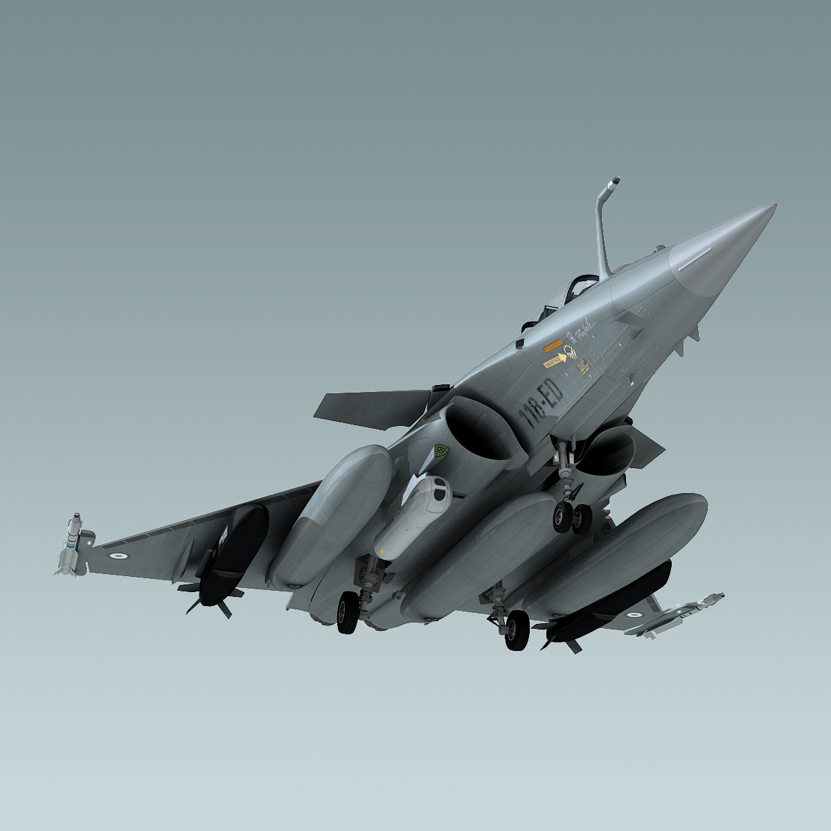 3dsmax dassault rafale fighter cockpit