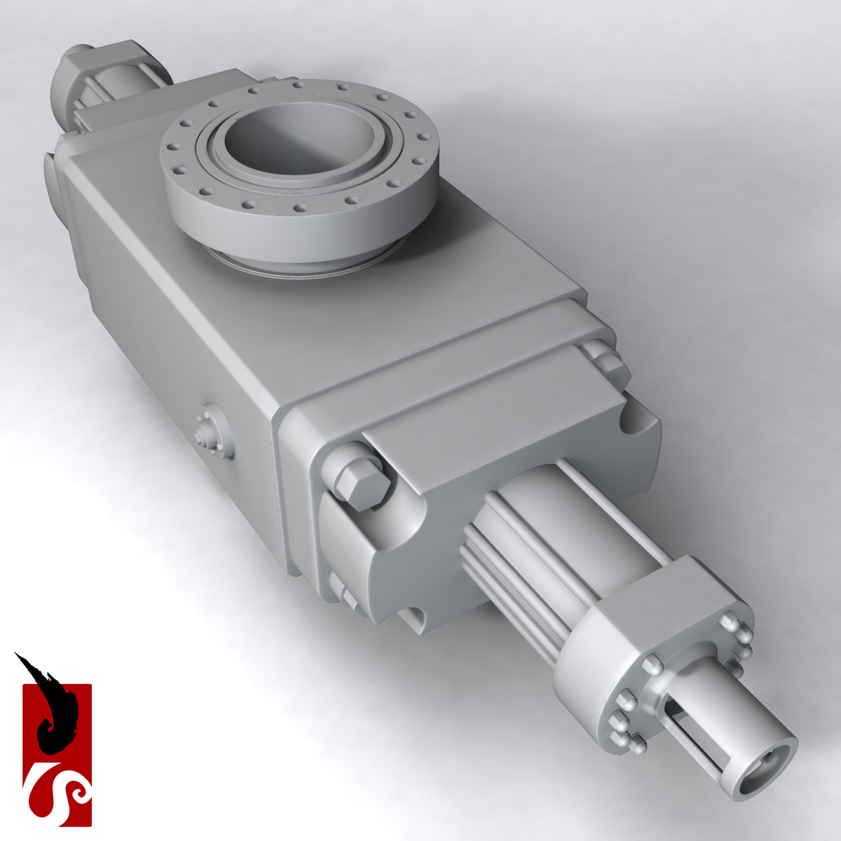 forging single ram bop 3d model