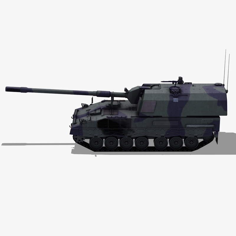 3d model panzer haubitze 2000 artillery