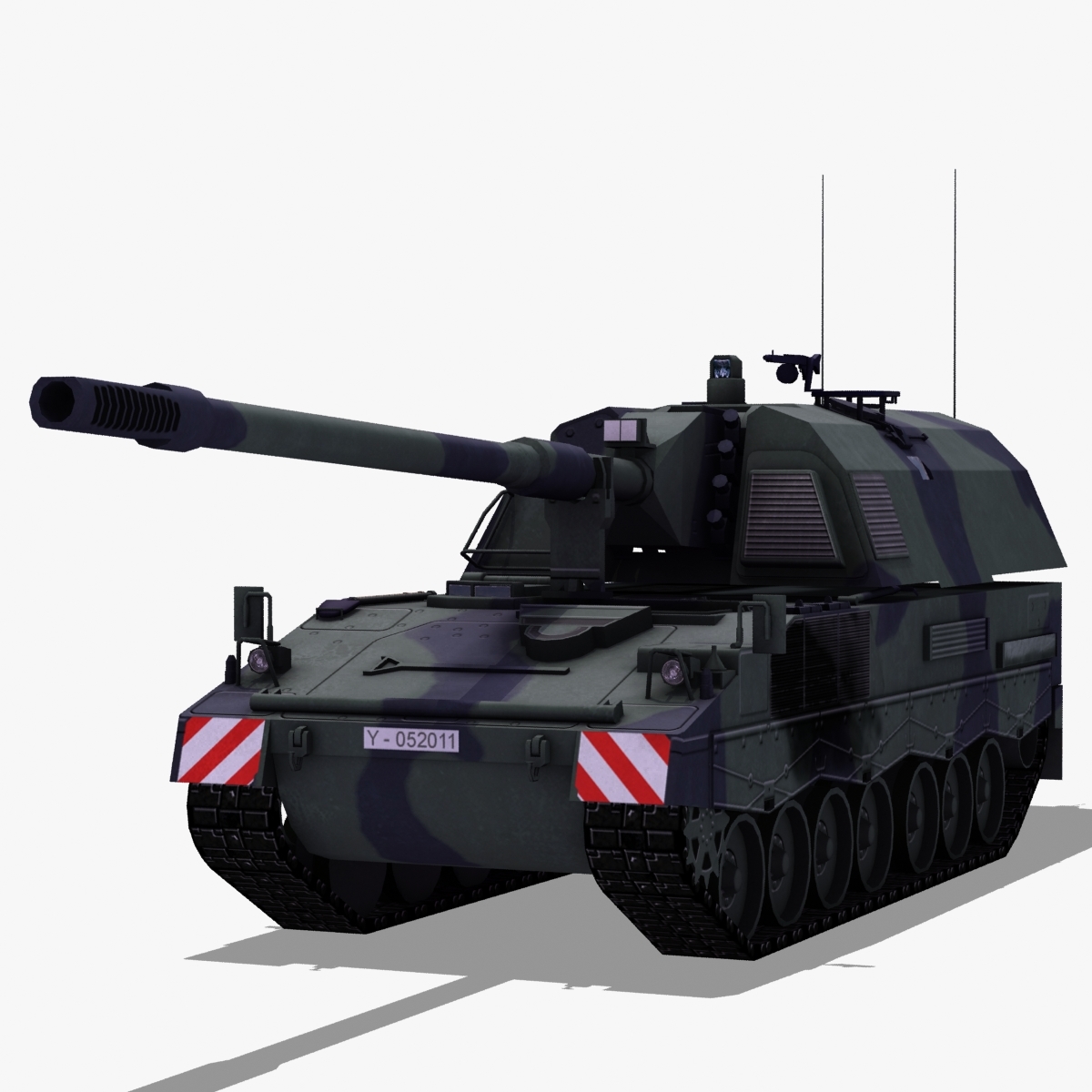 3d model panzer haubitze 2000 artillery