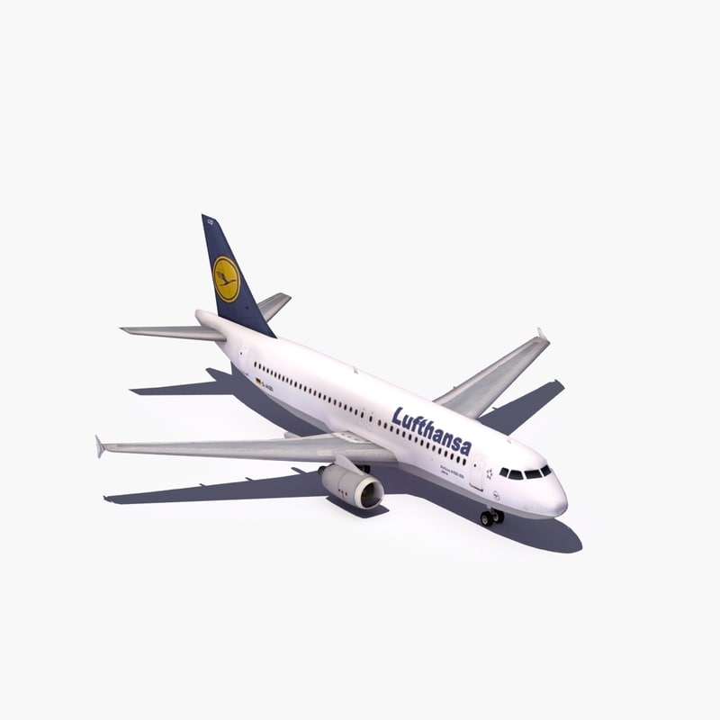 airbus lufthansa 3d model