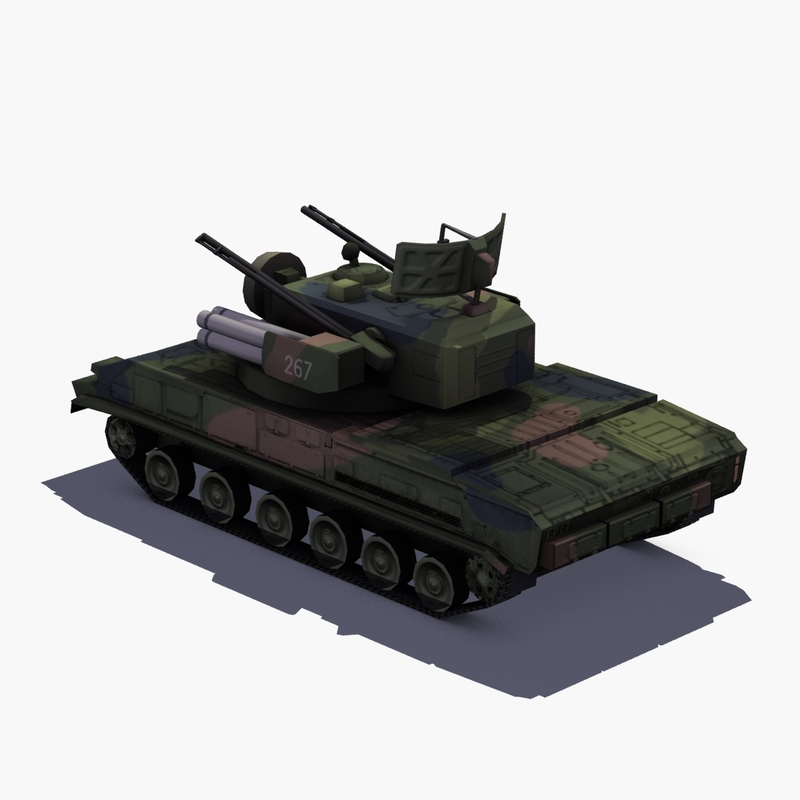 3ds sa19 tunguska vehicle