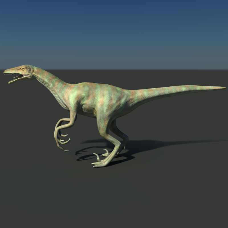 dinosaur adasaurus velociraptor 3d model