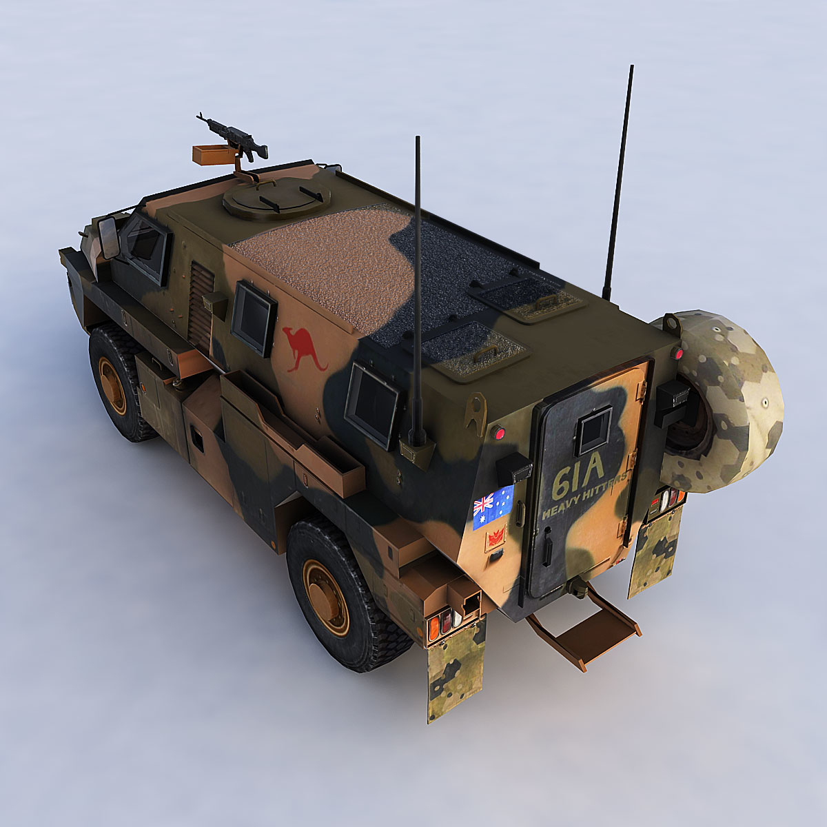 bushmaster mobility vehicle 3d max