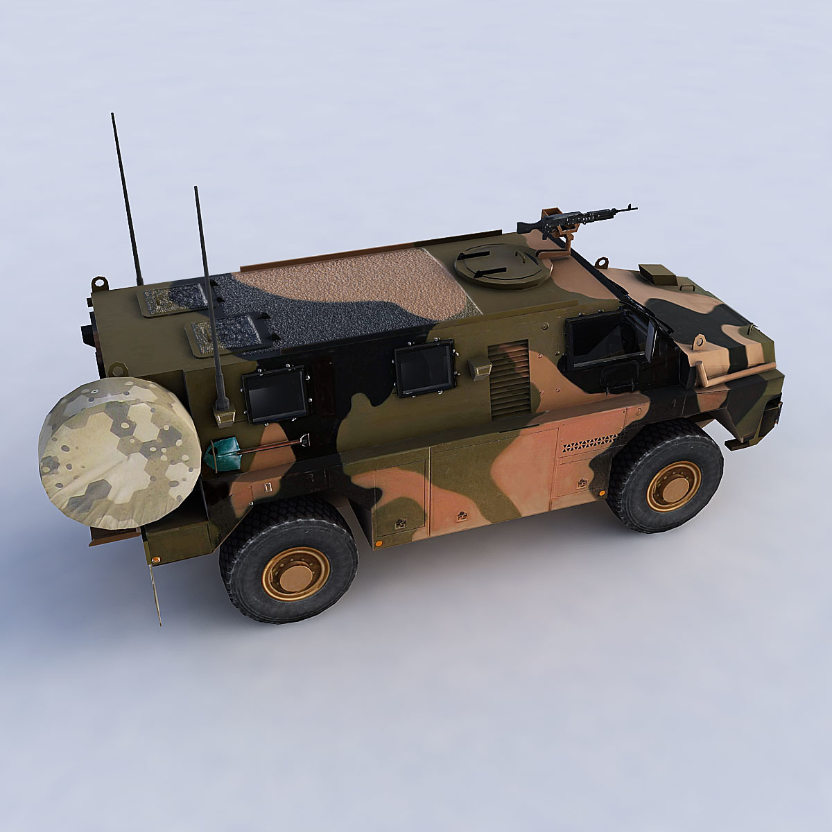 bushmaster mobility vehicle 3d max