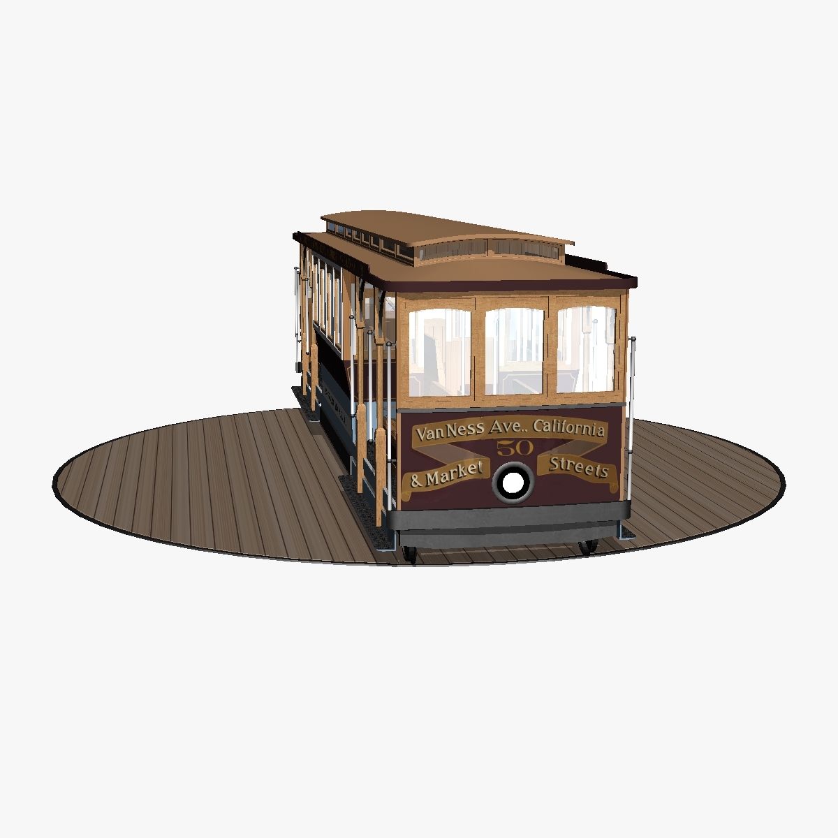 3d 3ds cable car