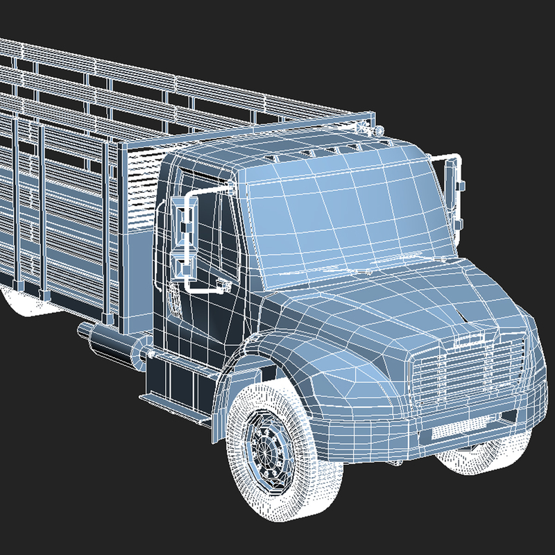 3d freightliner m2 model