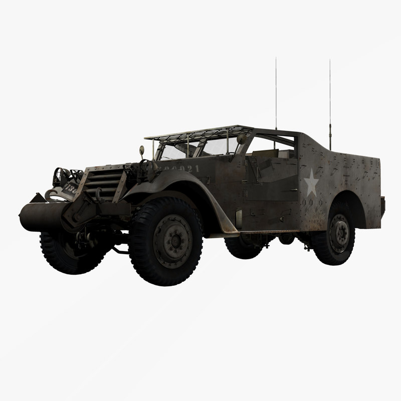 3d united states wwii m3a1 model