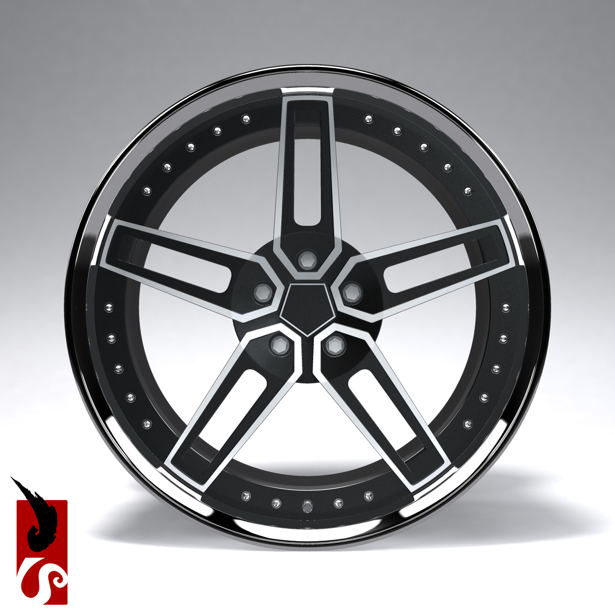 prototype racing wheel 3d model