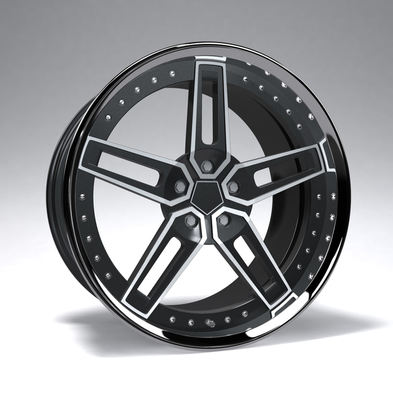 prototype racing wheel 3d model
