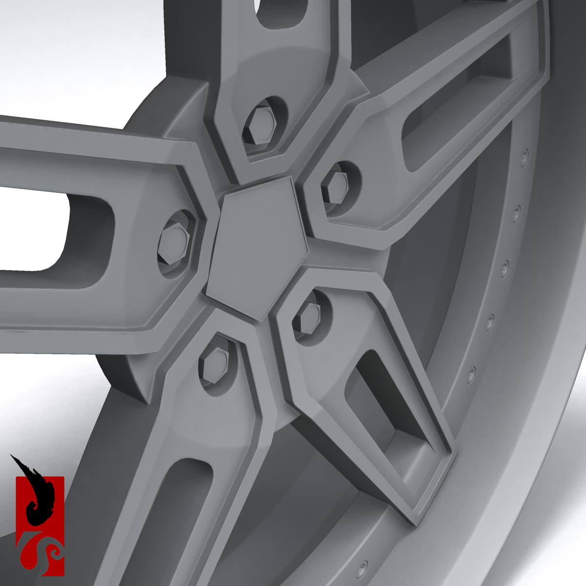 prototype racing wheel 3d model