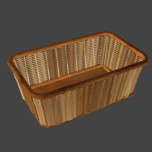wicker basket 3d model