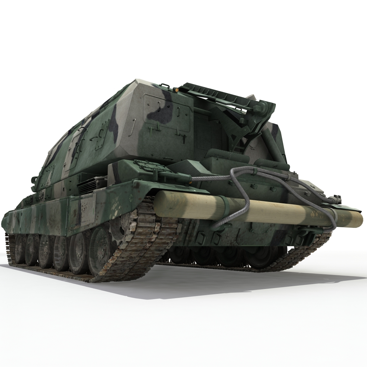 realistic howitzer msta-s 3d model