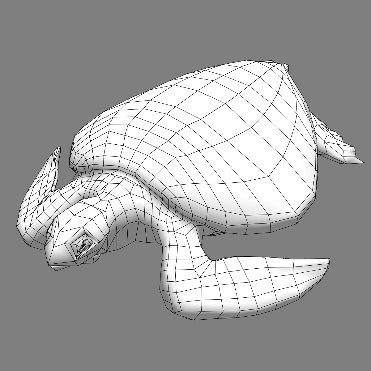 turtle shell 3d model