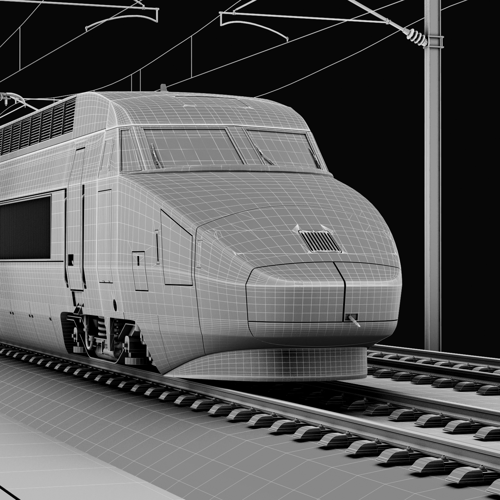 고속 열차 (TGV Atlantique) 3D 모델 - TurboSquid 642580
