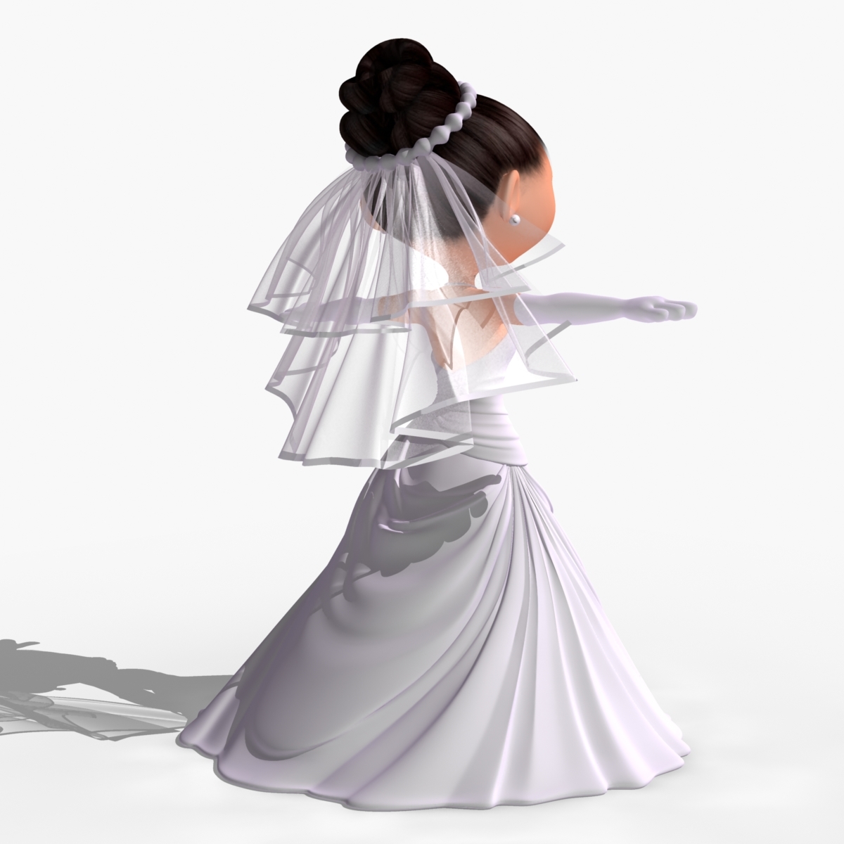 3dsmax cartoon bride