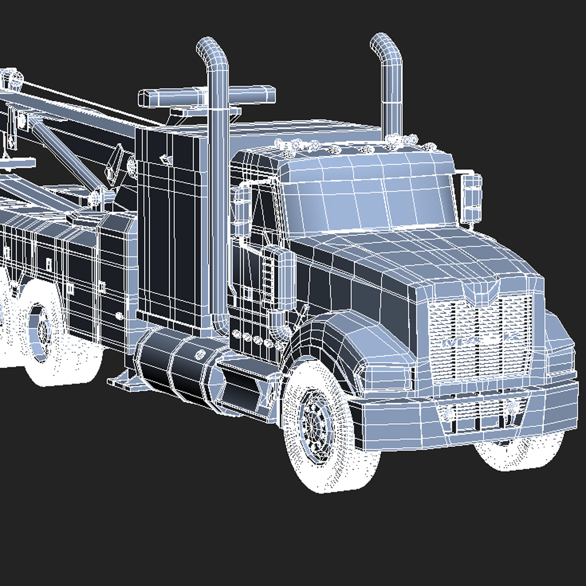 3d 3ds heavy duty tow truck