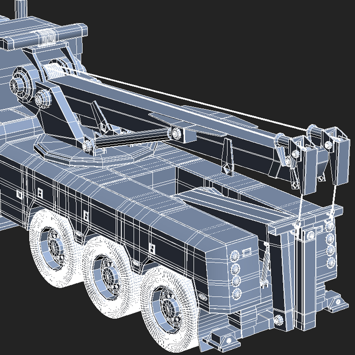 3d 3ds heavy duty tow truck