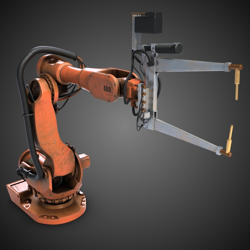 3d 3ds robot modeled