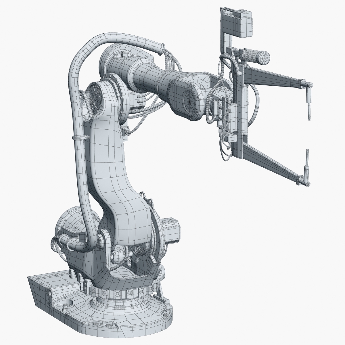 3d 3ds robot modeled