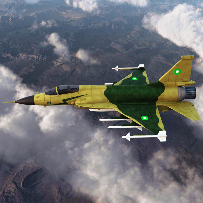 3d model of realistic jf-17 thunder fighter