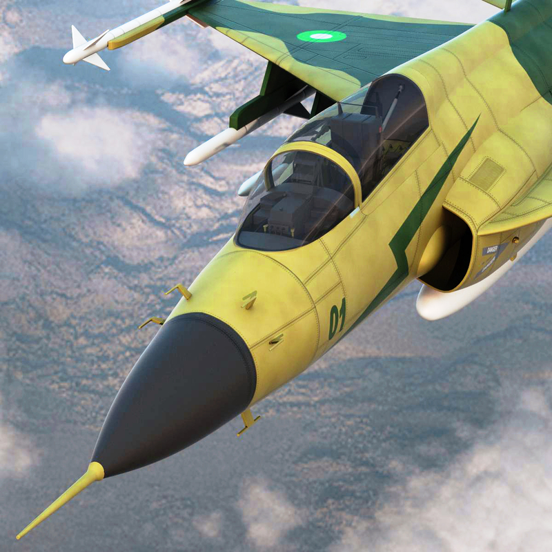 3d model of realistic jf-17 thunder fighter