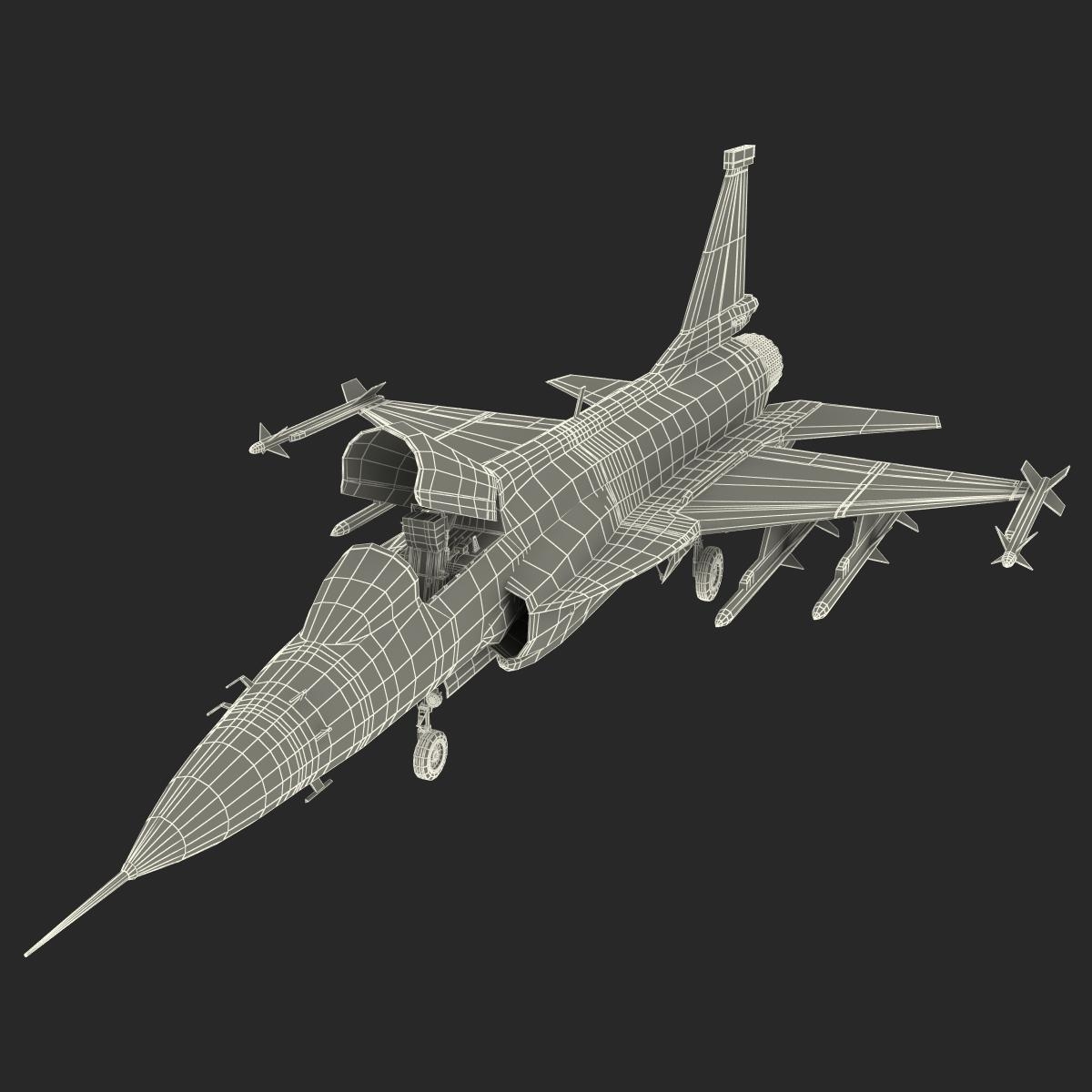 3d model of realistic jf-17 thunder fighter