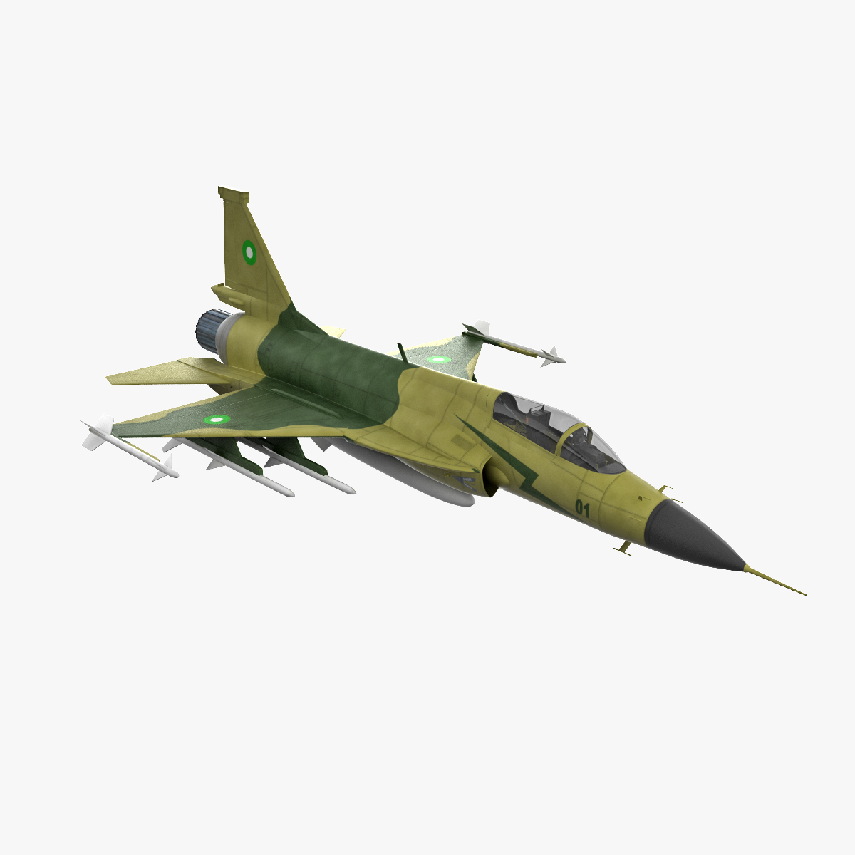 3d model of realistic jf-17 thunder fighter