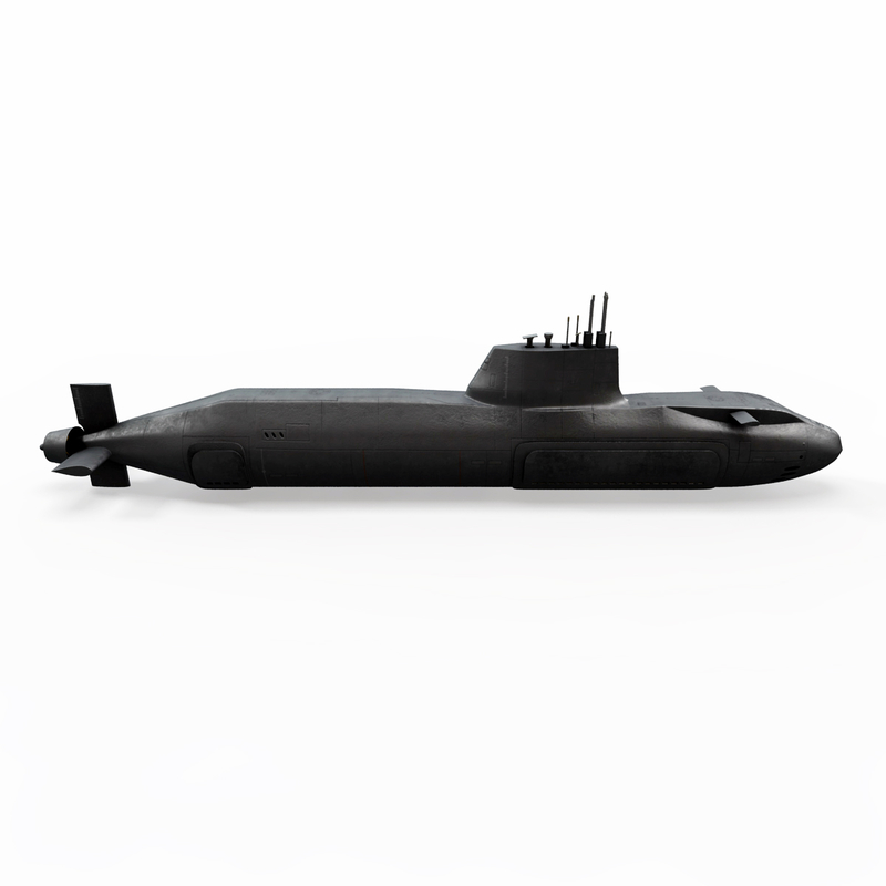 astute class submarine 3d max