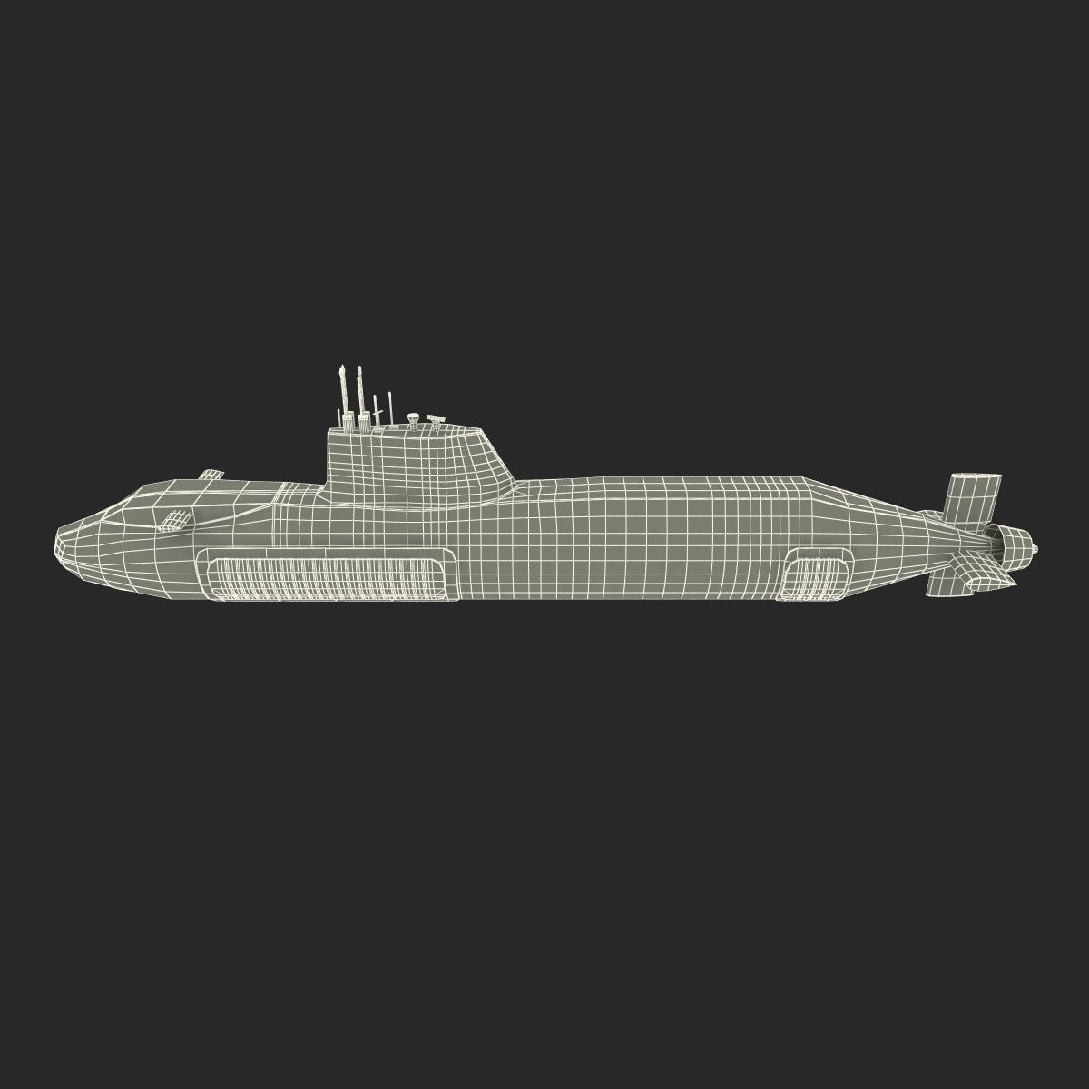 astute class submarine 3d max