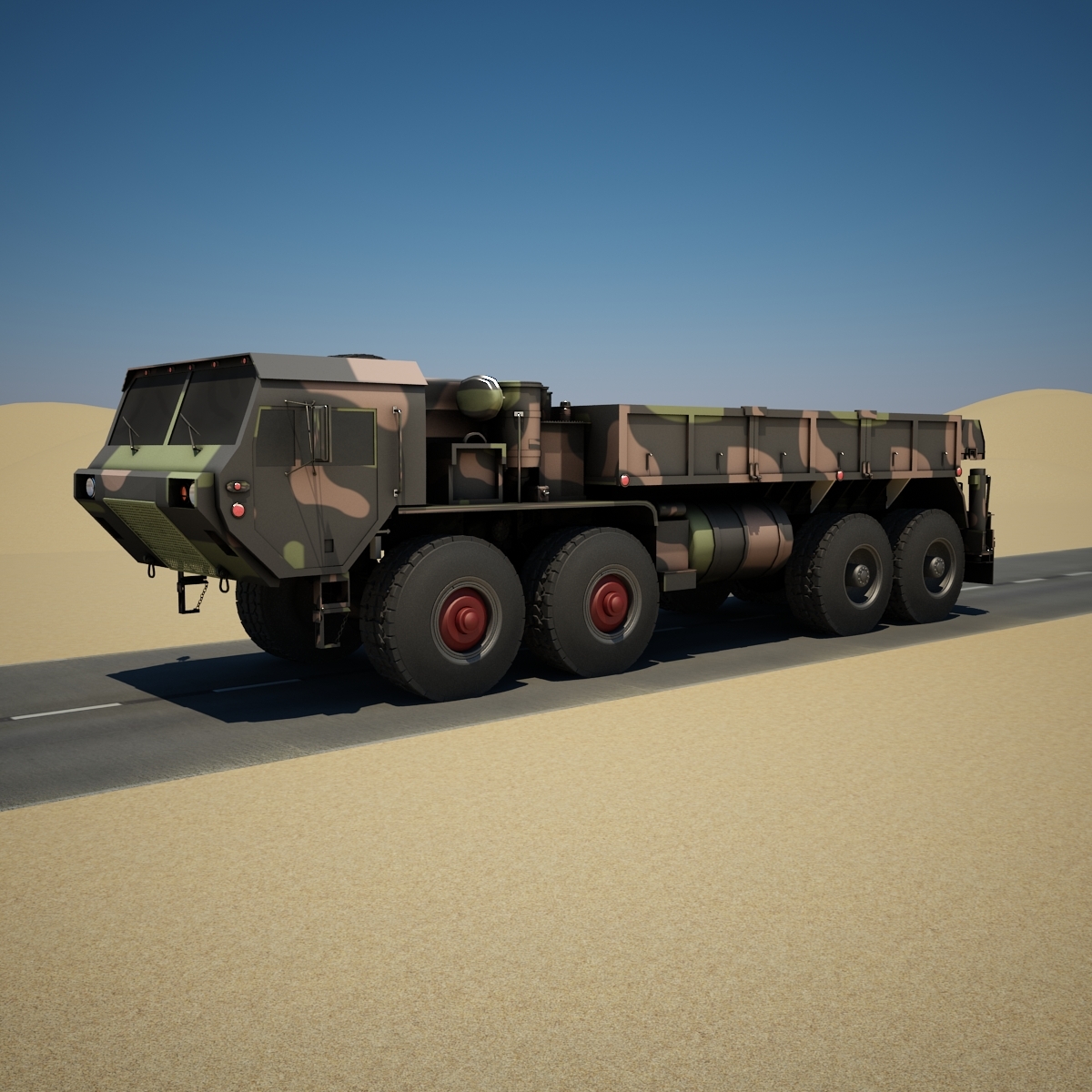 m977 a2 hemtt transport 3d model