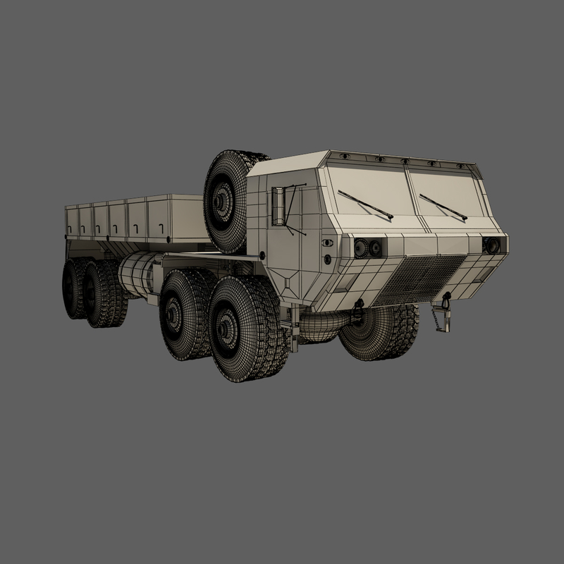 m977 a2 hemtt transport 3d model